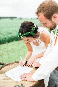 Michigan Relaxed Backyard Wedding | Josh + Megan | Kendra Denault ...